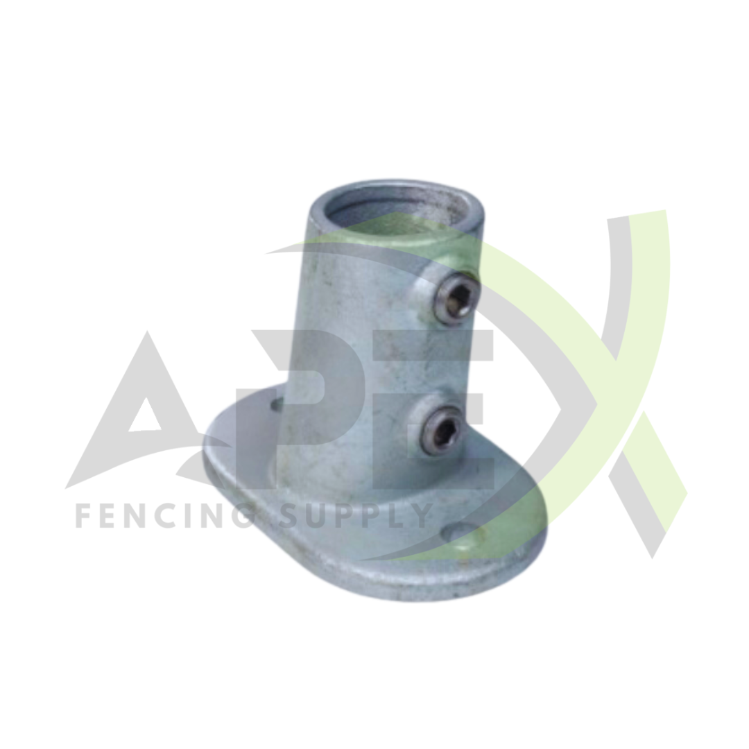 Steel Adjustable Base Flange 0-11 deg — Apex Fencing Supply