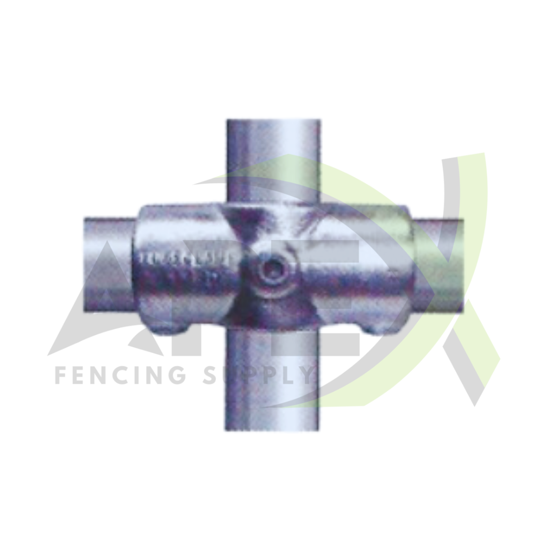 Steel Cross 4-Way Clamp — Apex Fencing Supply