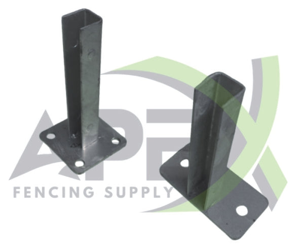 Gal Post Bracket w/Base — Apex Fencing Supply
