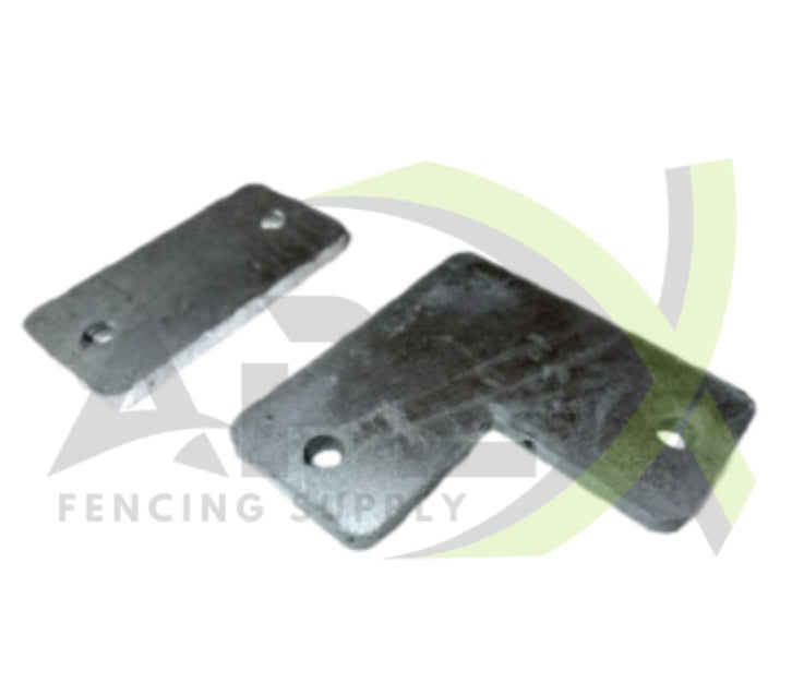 Gal Base Plate 5mm — Apex Fencing Supply