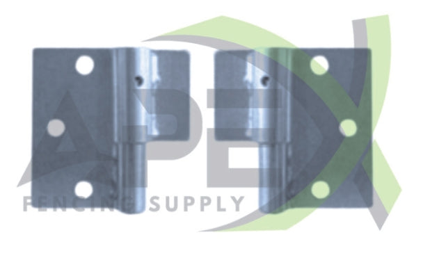 Steel Ball Hinge Pair - Bolt/Weld 85x85 — Apex Fencing Supply